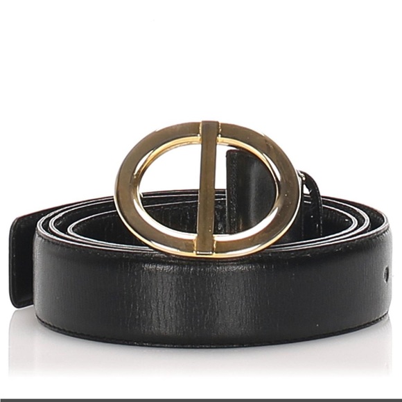 Dior | Accessories | Christian Dios Leather Belt | Poshmark